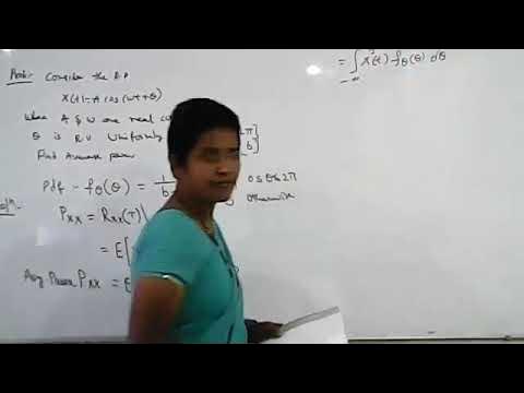 Lecture 137: Problem 1 on Power spectral density function/PTSP/ECE/JNTU/B.Tech - YouTube