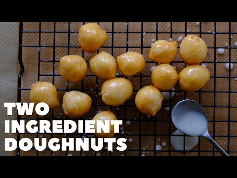 2 INGREDIENT GLAZED DOUGHNUT BALLS | BUR SOMALI [NO YEAST] | EASY RAMADAN, LOCKDOWN RECIPES