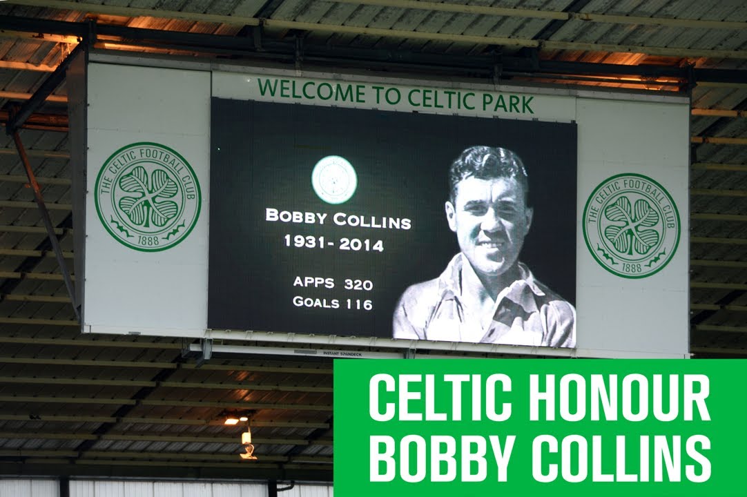 Celtic Park pays tribute to Bobby Collins - YouTube