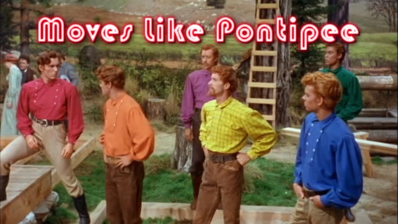 I put Moves Like Jagger over the barn dance from Seven Brides for Seven ...