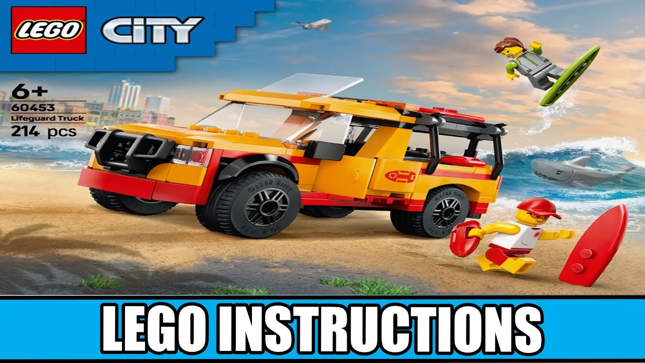 LEGO Instructions - City - 60453 - Lifeguard Truck - Great Vehicles ...