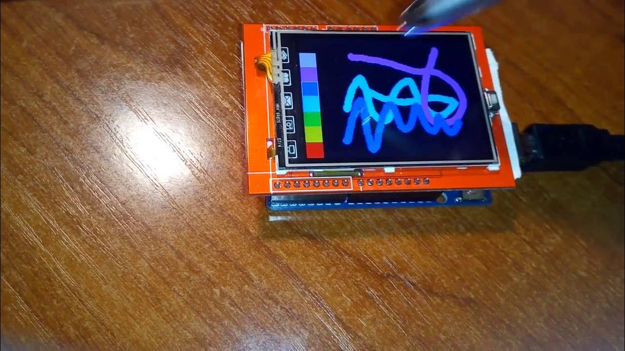 Arduino 2,4 TFT paint - YouTube