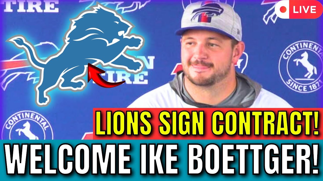 IT'S JUST BEEN CLOSED! WELCOME, IKE BOETTGER! DETROIT LIONS NEWS - YouTube