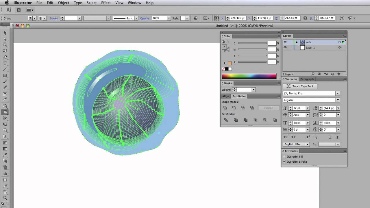 Editing and Distorting Objects in Illustrator - YouTube
