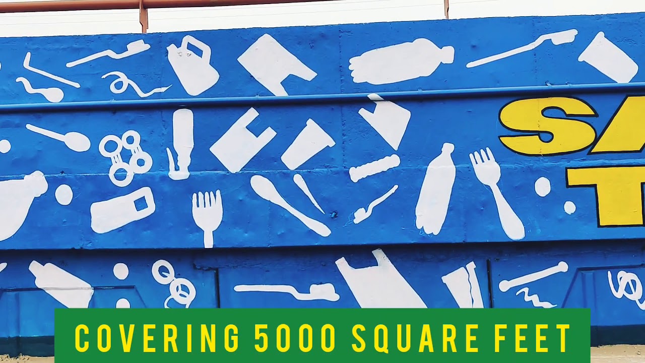 Educational Wall Paintings at Waste to Wonder Park, Delhi - YouTube
