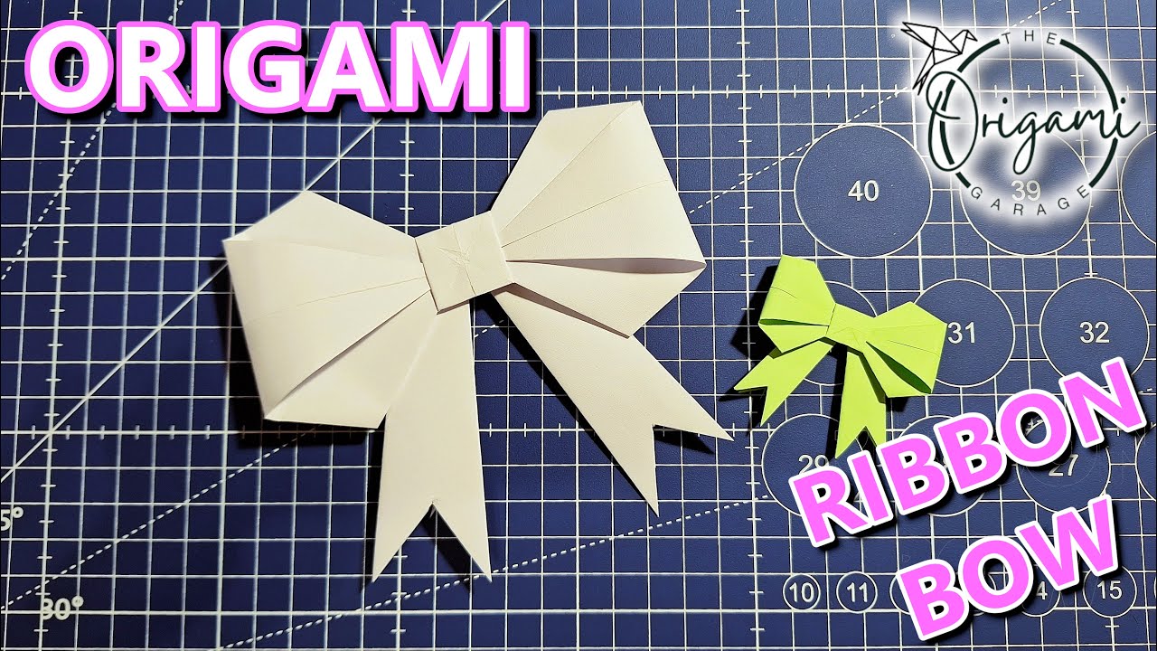 Origami Ribbon Bow - YouTube
