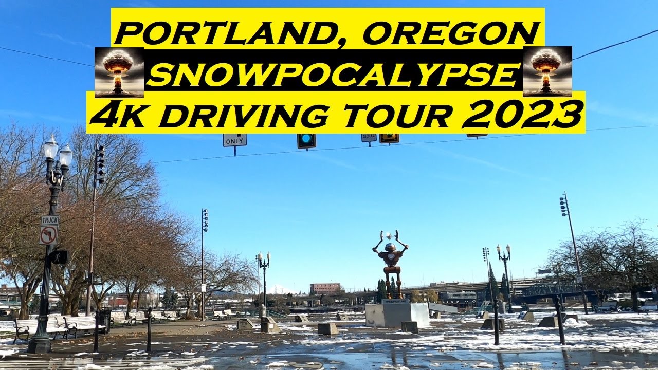 Portland, Oregon | Snowpocalypse | 4k Driving Tour | Dashcam - YouTube