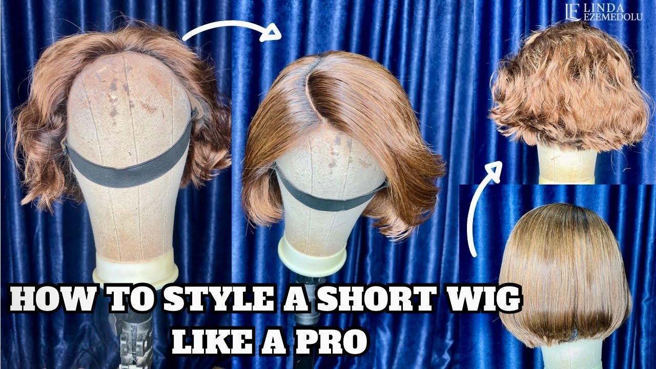 HOW TO STYLE YOUR SHORT WIG LIKE A PRO - YouTube
