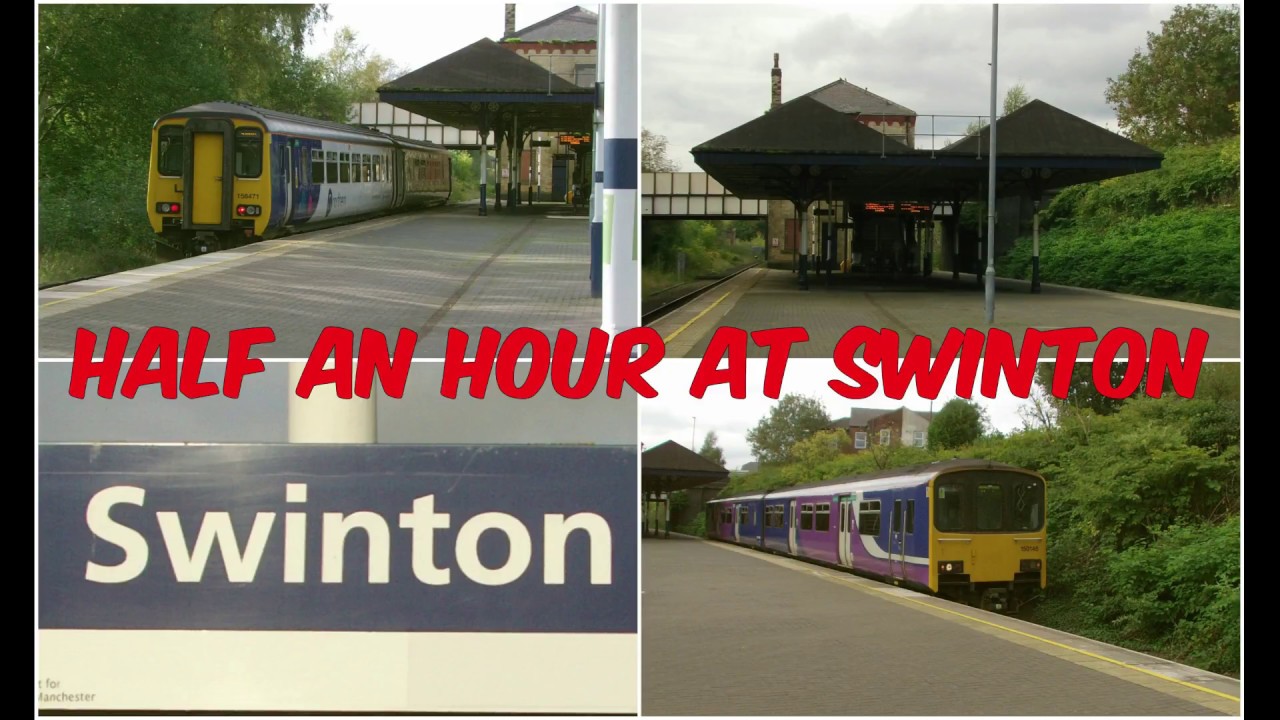 Half an Hour at (252) - Swinton Station 9.10.2017 - Class 150 156 ...
