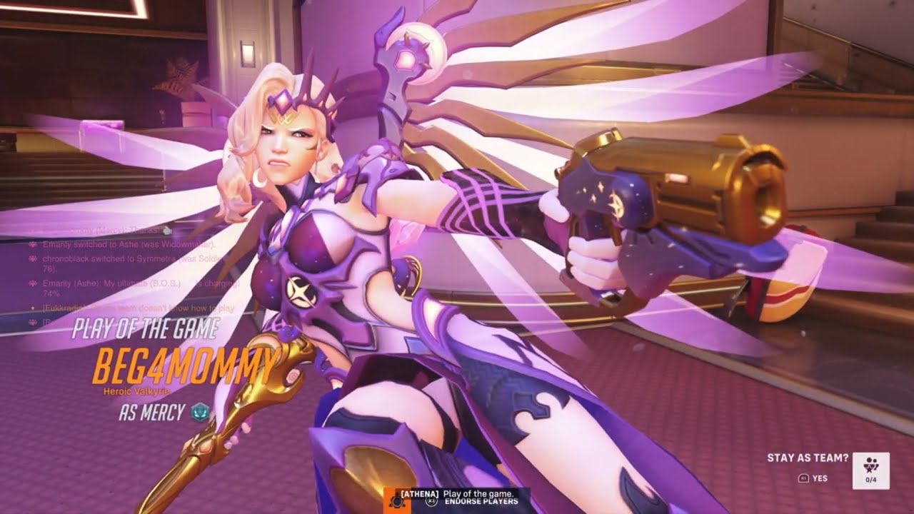 Overwatch 2: Mercy Gameplay + POTG - YouTube