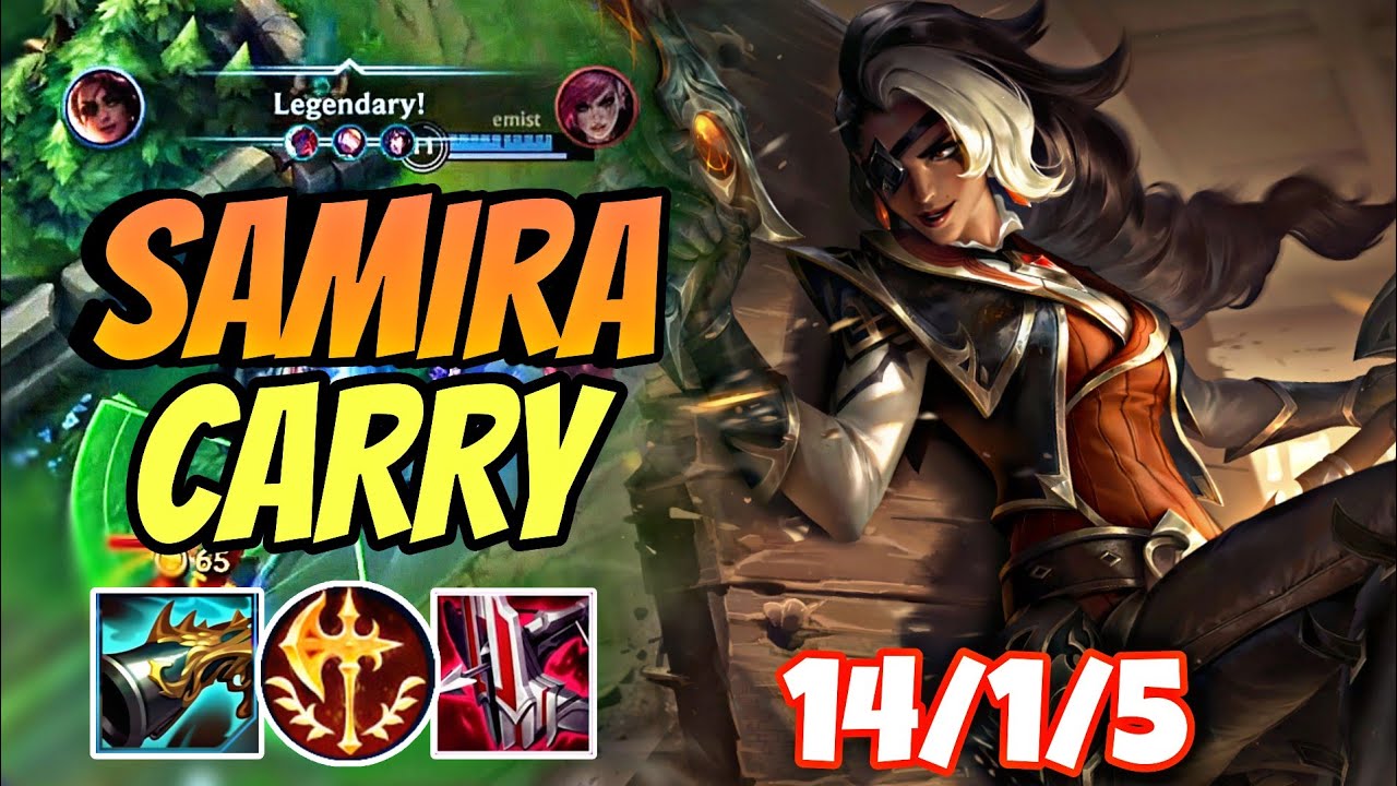 WILD RIFT ADC // THIS CHALLENGER SAMIRA CARRY 1V9 WITH THIS BUILD ...