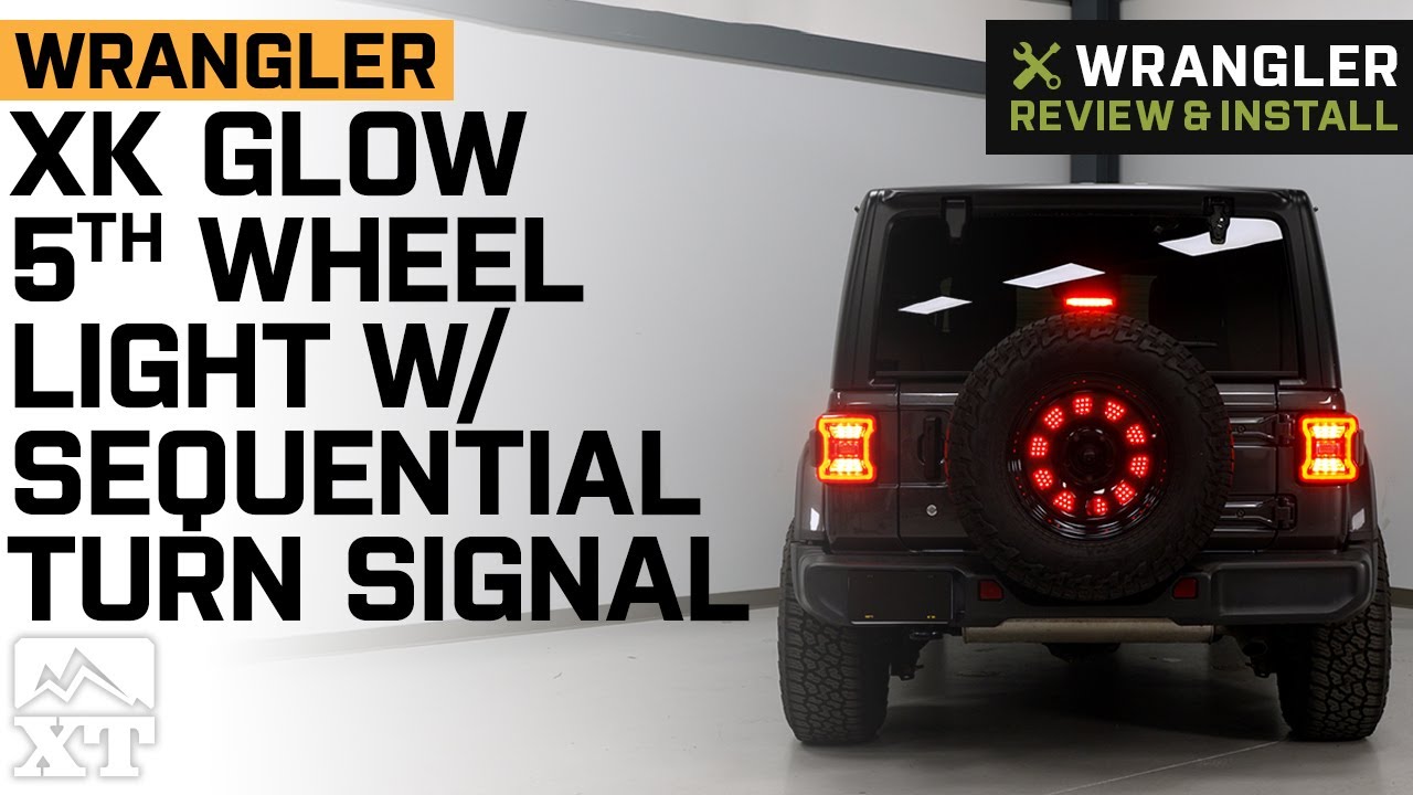 Jeep Wrangler XK Glow 5th Wheel Light with Sequential Turn Signal/Brake ...