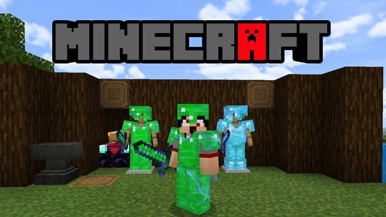 Armadura de ESMERALDA no MINECRAFT - Guiiih832 - Emerald Expansion Addon - YouTube