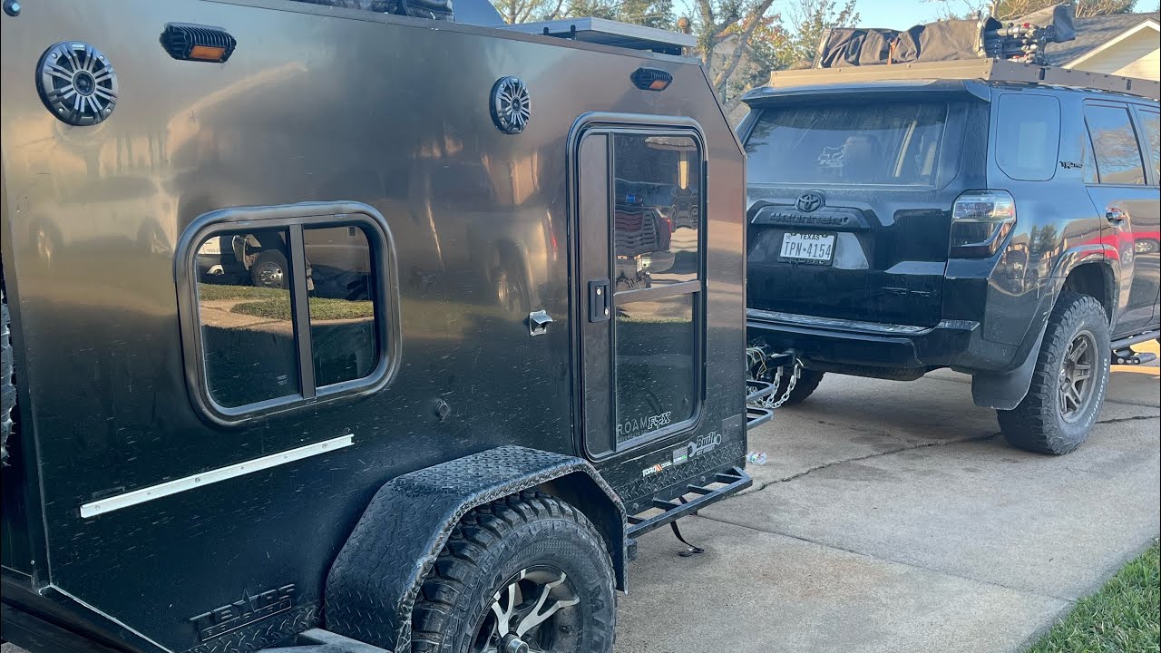 DIY square drop trailer camper - YouTube
