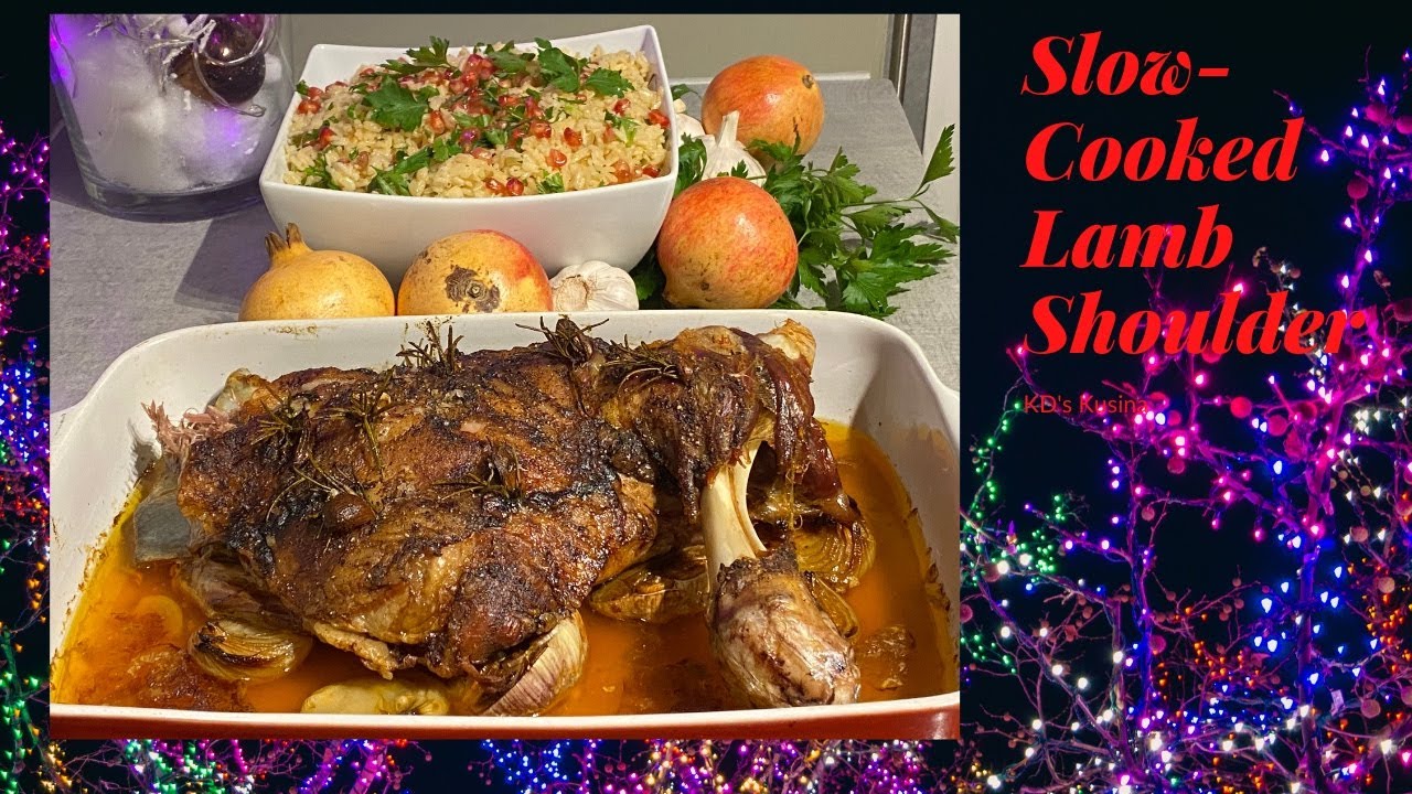 How to cook Lamb shoulder with Pomegranate Rice Salad - YouTube
