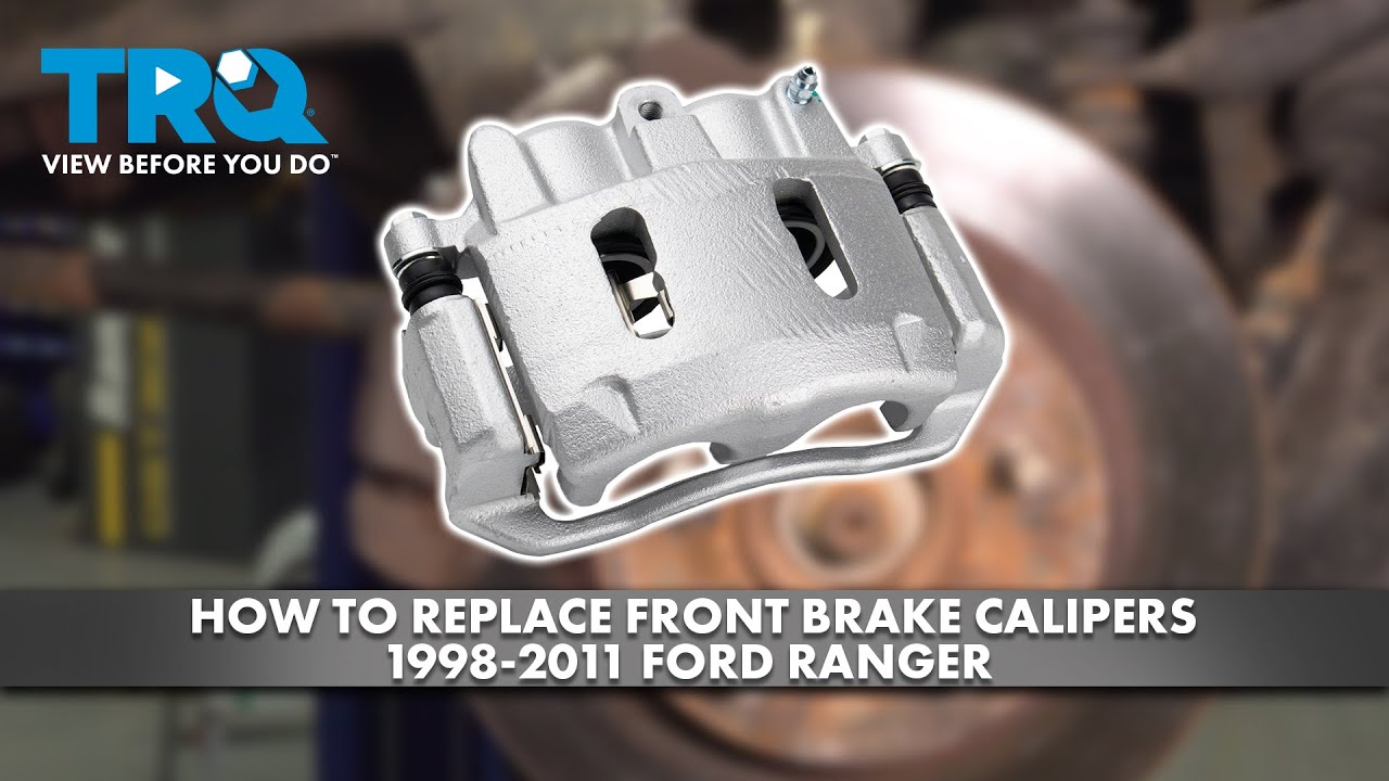 How to Replace Front Brake Calipers 1998-2011 Ford Ranger - YouTube