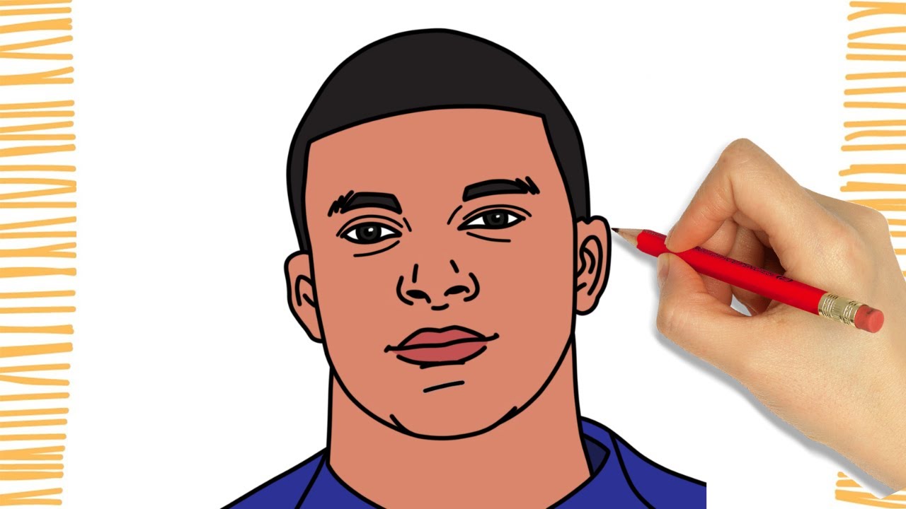How to Draw MBAPPE I PSG I Easy - YouTube