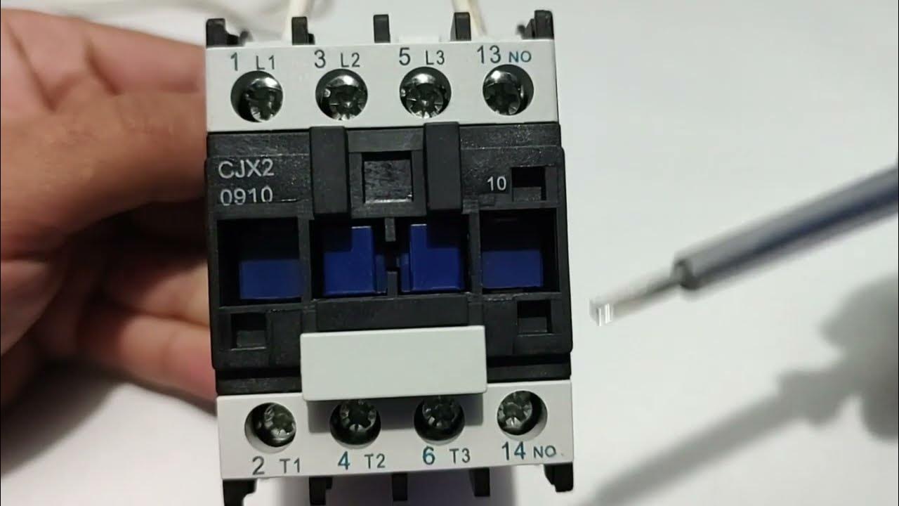 Como funciona y se conecta un contactor - YouTube