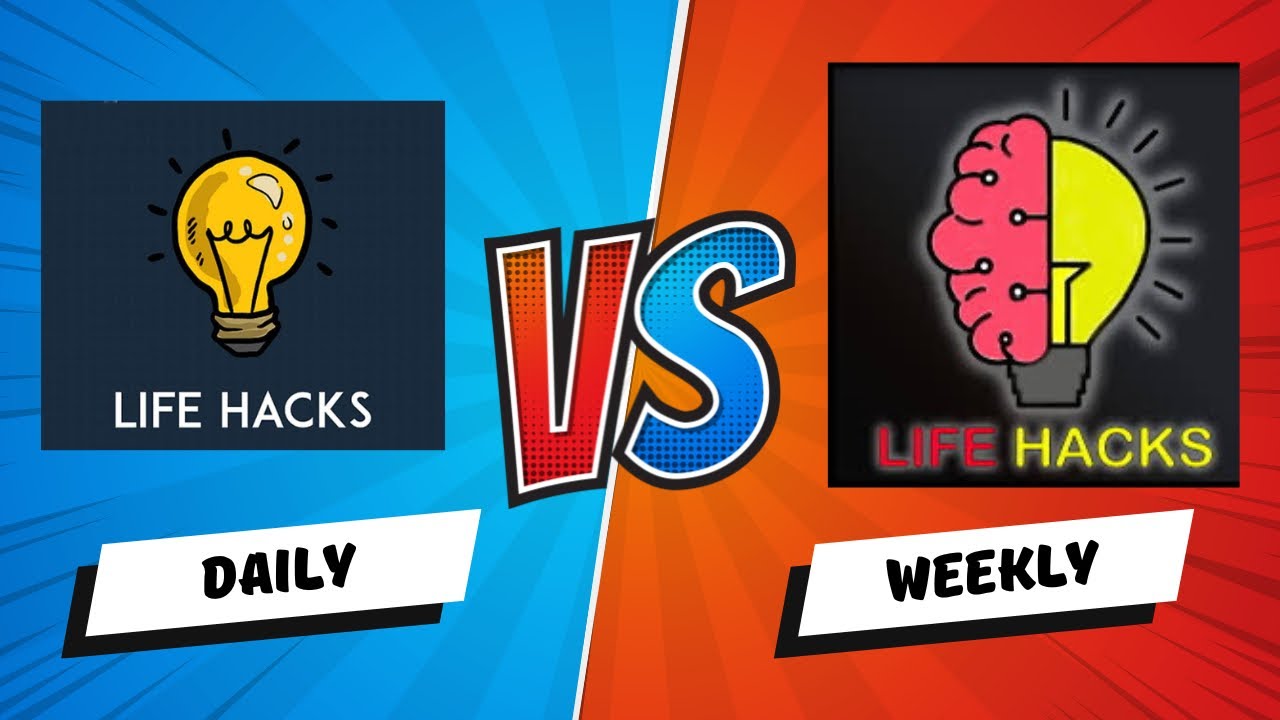 Daily vs Weekly Hacks: Which is better? - YouTube