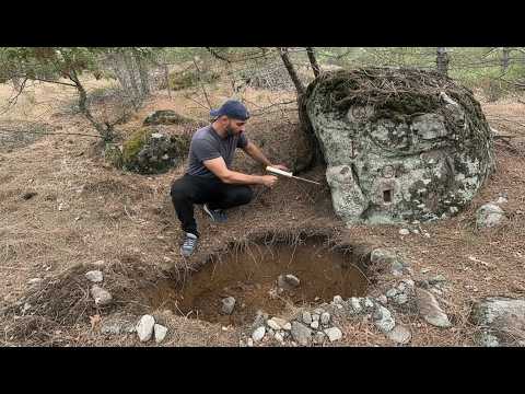 Horasanlı Kayada Gizemli İşaret ! Define Çıktı !!!