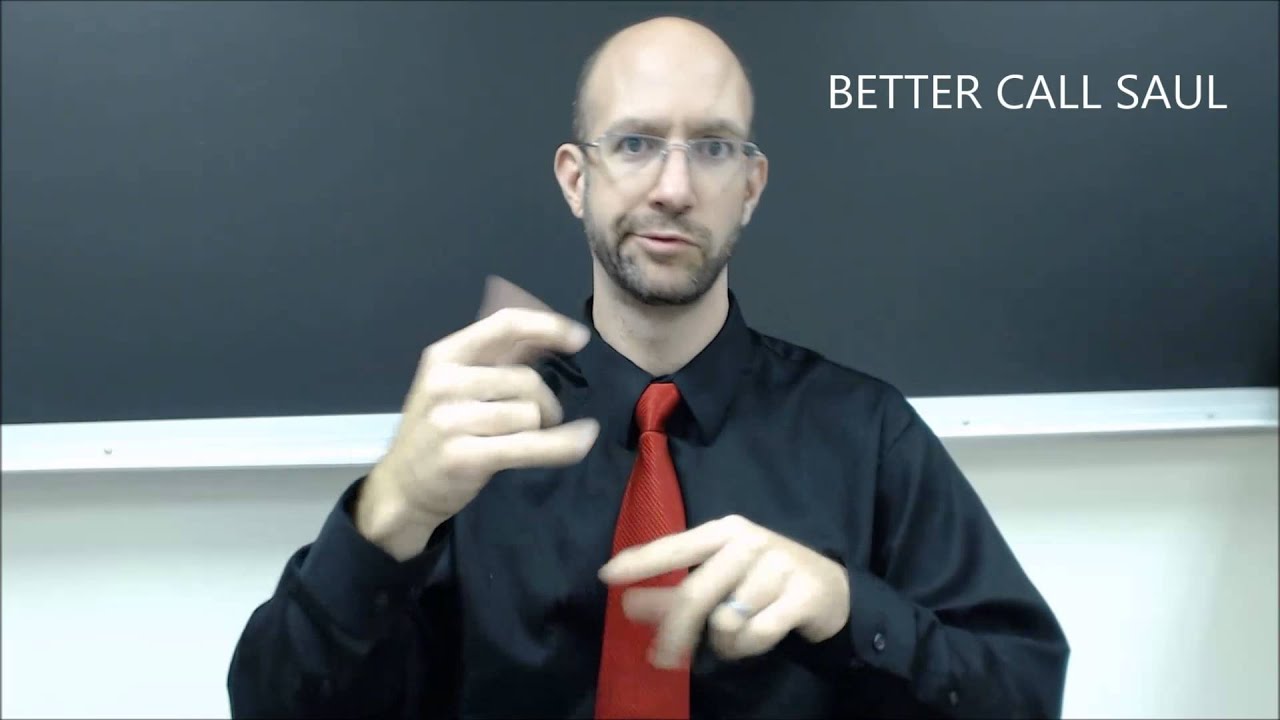 BETTER CALL SAUL | ASL - American Sign Language - YouTube