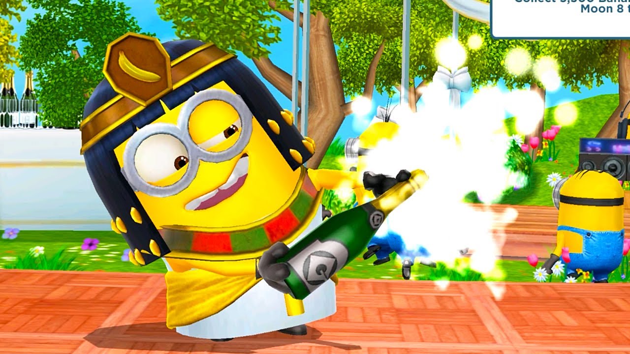 Minion rush lvl 1030 - Visit Moon and Collect Bananas with Cleopatra ...
