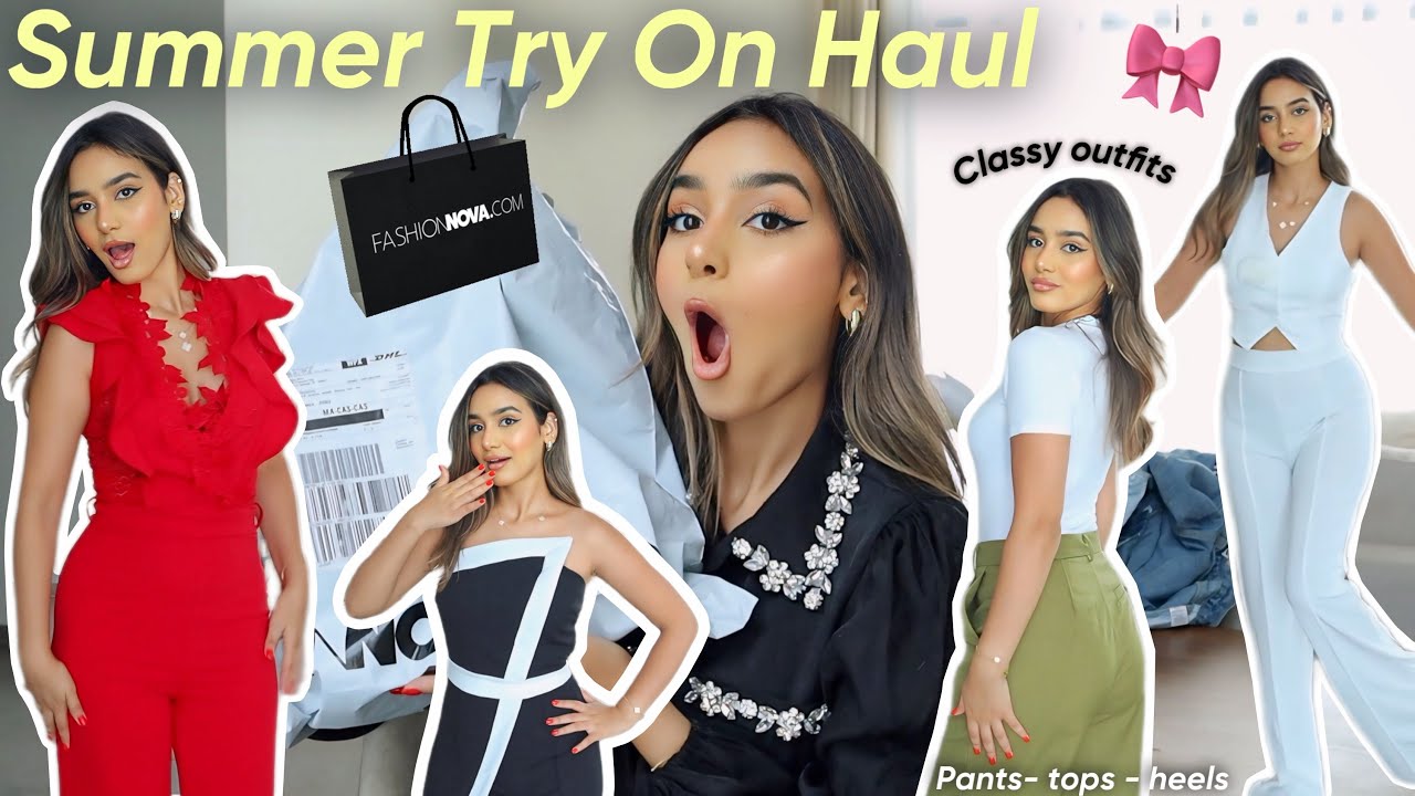 Summer Try On Haul 💌👗👠|أخيرا وصلوني حوايج الصيف 🎀🥰أجي نقيسوهم (FROM ...