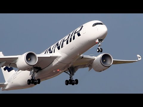 EPIC ENGINE CONDENSATION | Heavy Takeoffs at Helsinki Airport | A350, B787, A330