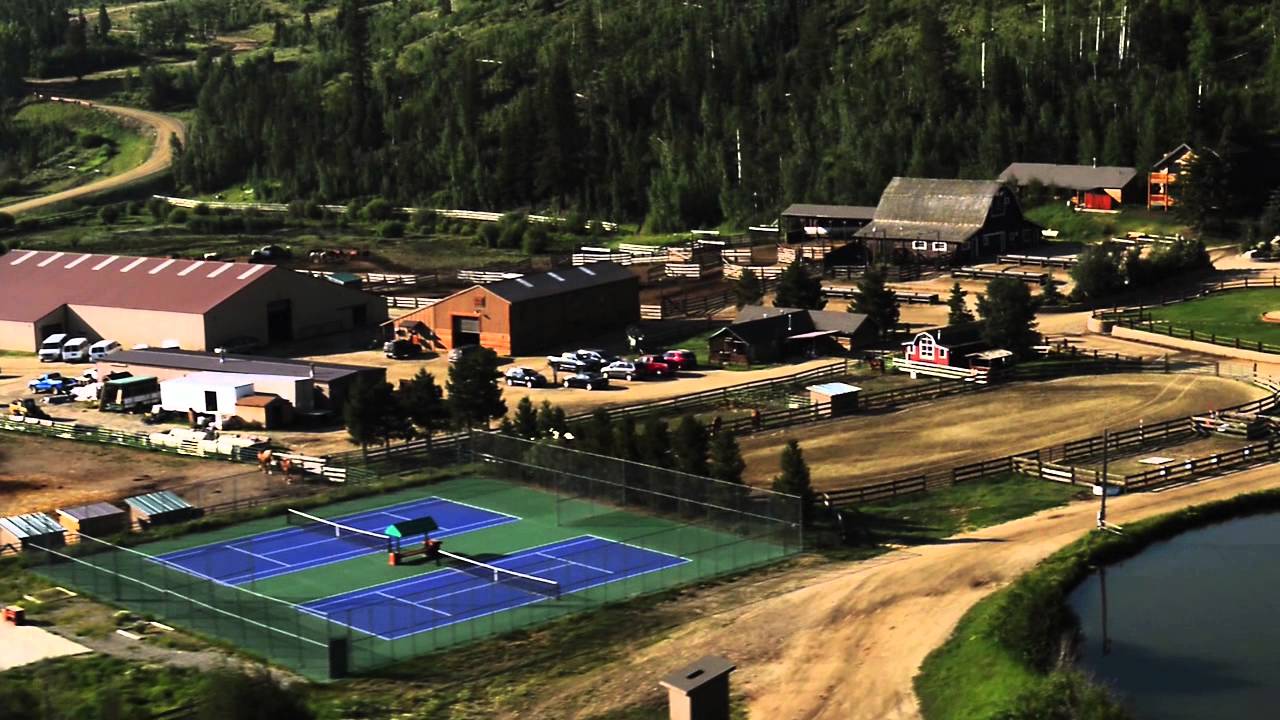C Lazy U Ranch Aerial Video - YouTube