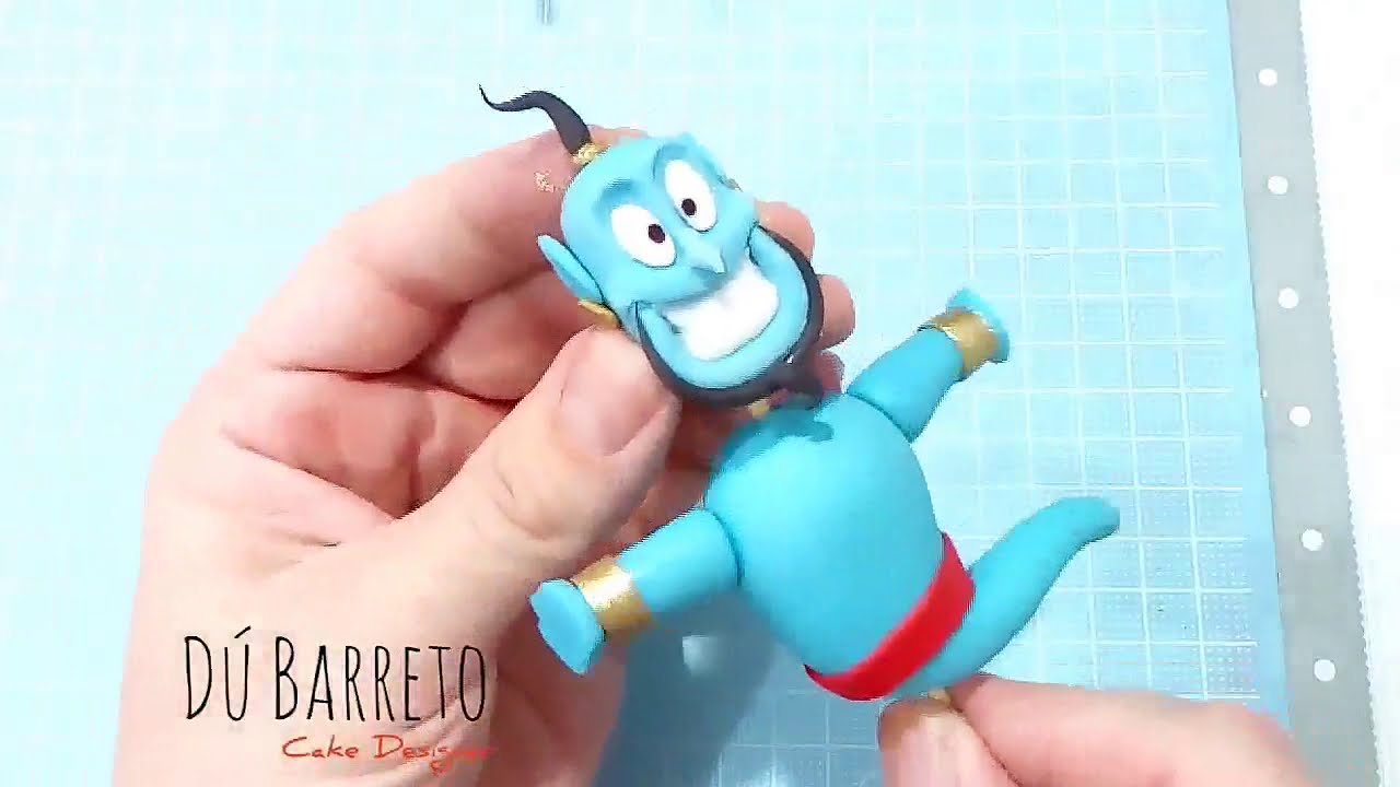 Tutorial Gênio Aladdin pasta americana ( Diy fodant Genie Aladdin ...