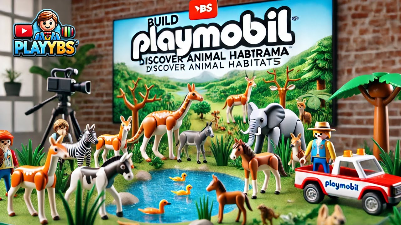 Build Playmobil Wildlife Diorama | Discover Animal Habitats - YouTube