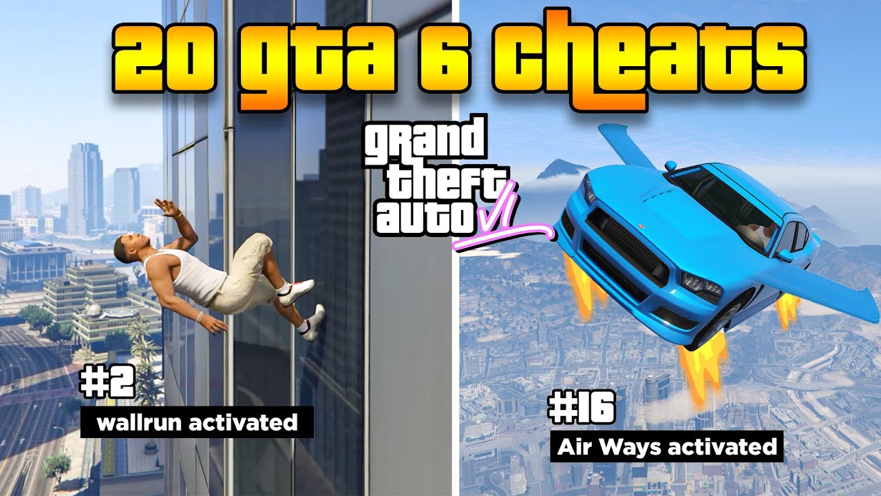 TOP 20 GTA 6 CHEATS EVERYONE WANTS ! - YouTube