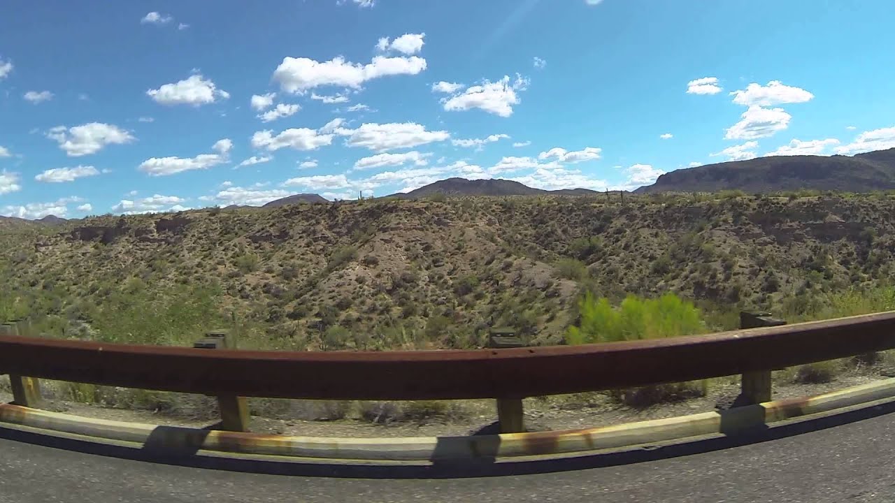 East on Apache Trail, Arizona State Route 188 toward Claypool, AZ, 27 ...