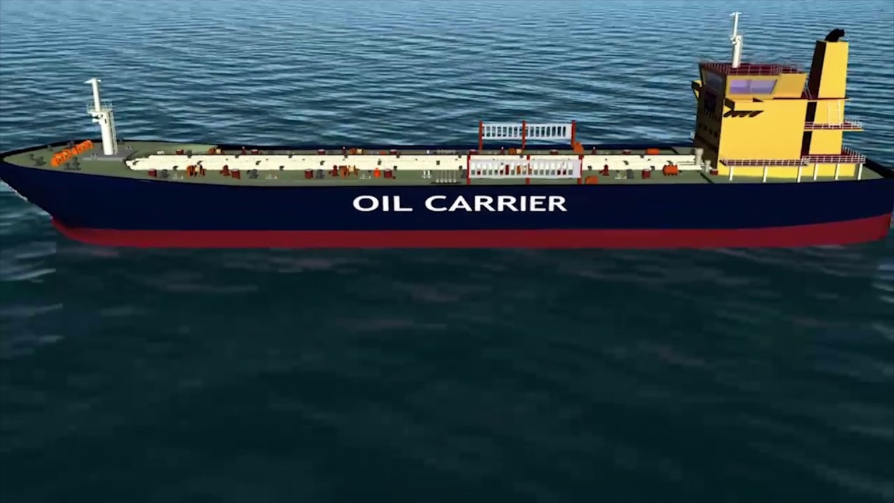 Animated oil carrier ship (Honey Production) merchant navy - YouTube