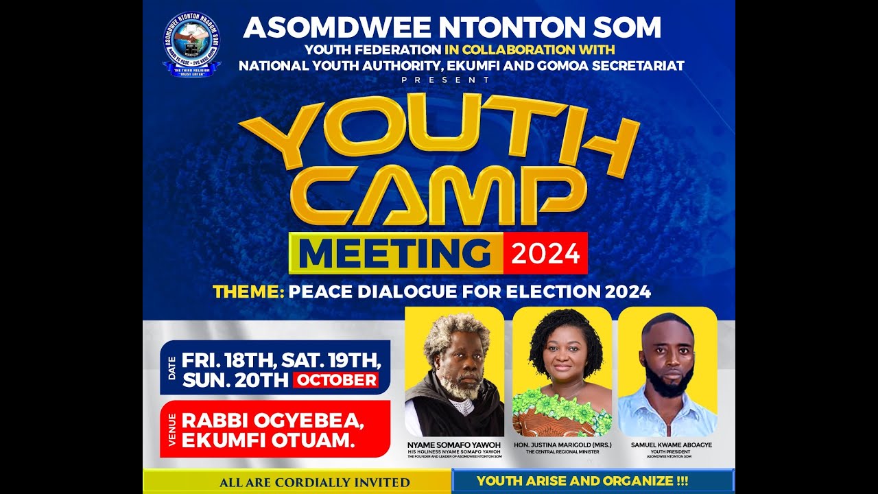 Day 2// Asomdwee Ntonton Som / NYA Youth Conference 2024 - YouTube