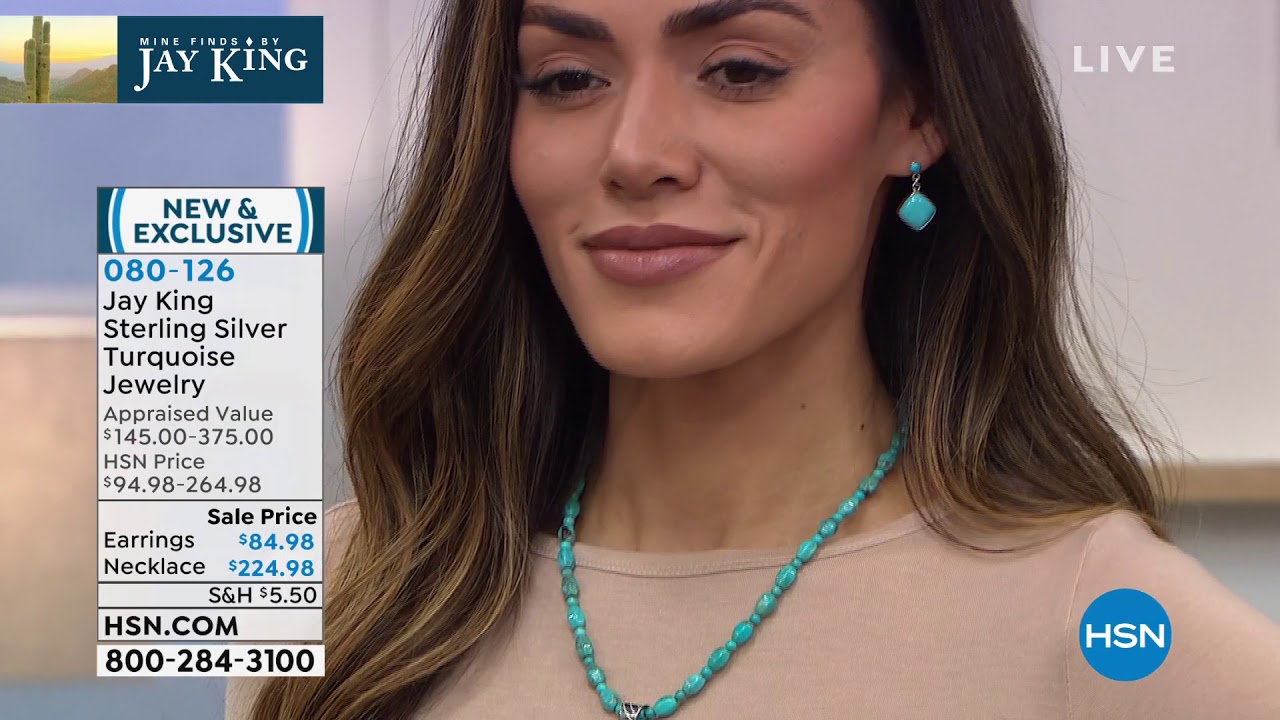 Jay King Angel Peak and Kingman Turquoise Pendant with N... - YouTube