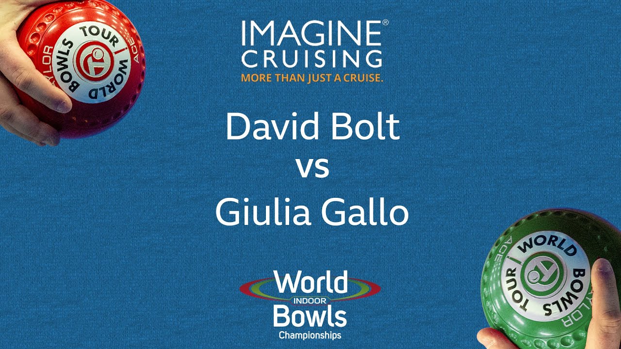 World Indoor Bowls Championship 2024 David Bolt vs Giulia Gallo - Day 3 ...