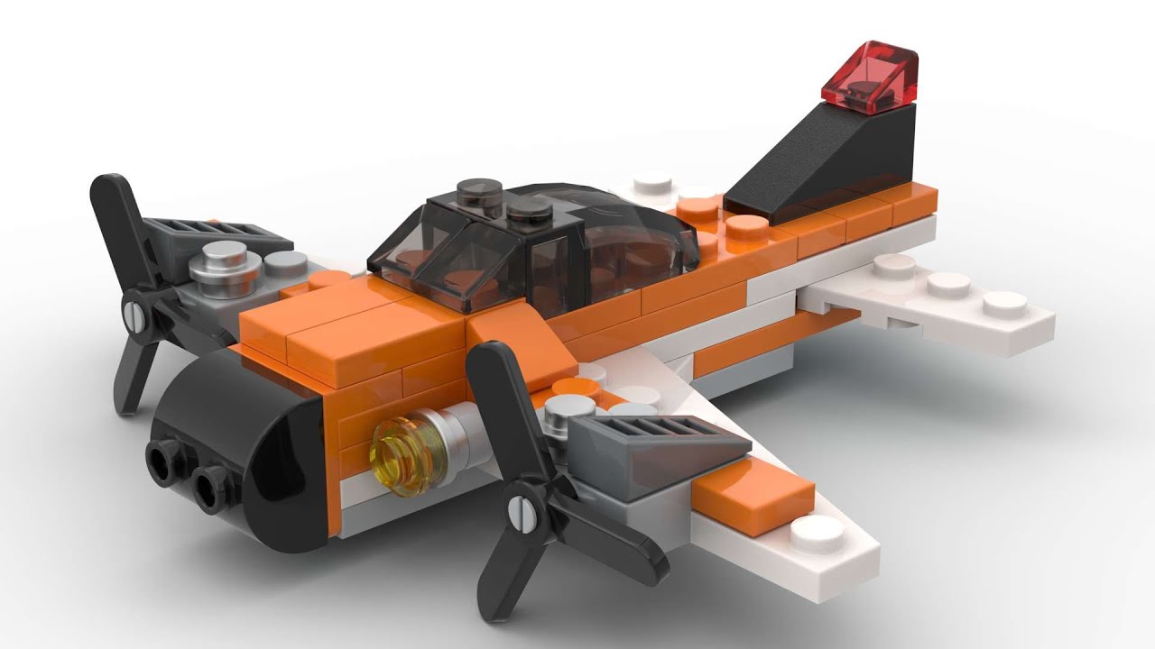 Lego 5762 Mini Plane Speed Build LDD by PLegoBB - YouTube
