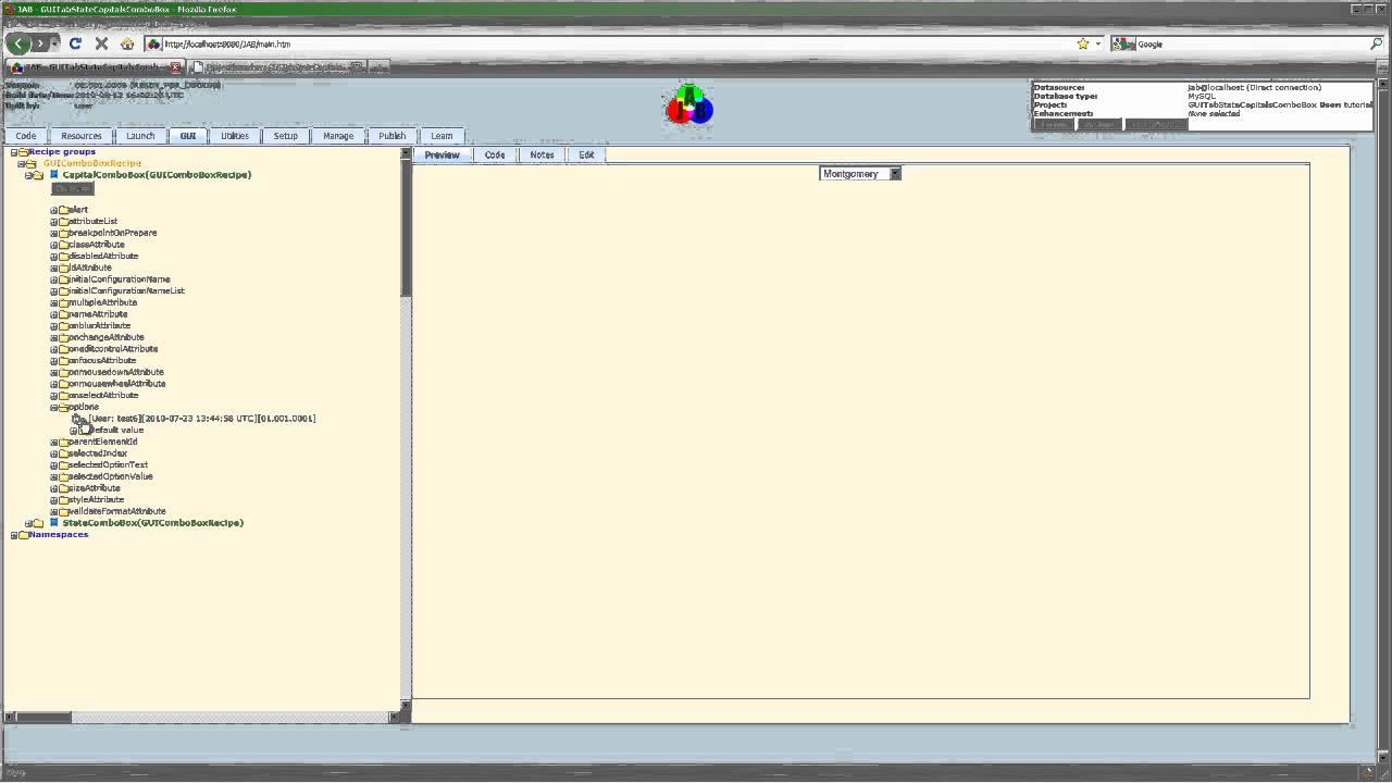 GUI Tab Example - YouTube