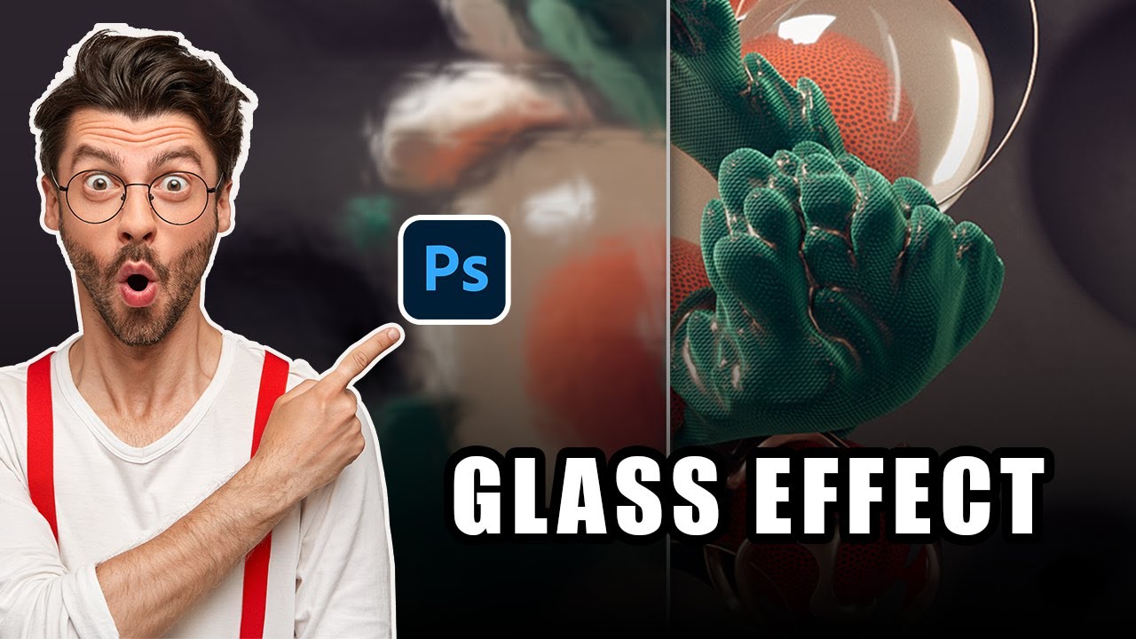 Best Way to Create An Amazing Glass Effect in Photoshop | 😱 Glass ...