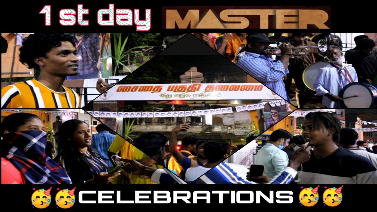 MASTER CELEBRATIONS||Review||saidapet||Raj theater||VIJAY MOVIE ...