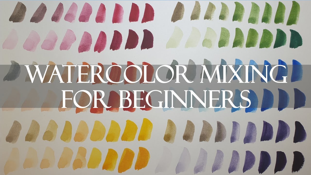 How To Create ANY Watercolor Paint Color - YouTube