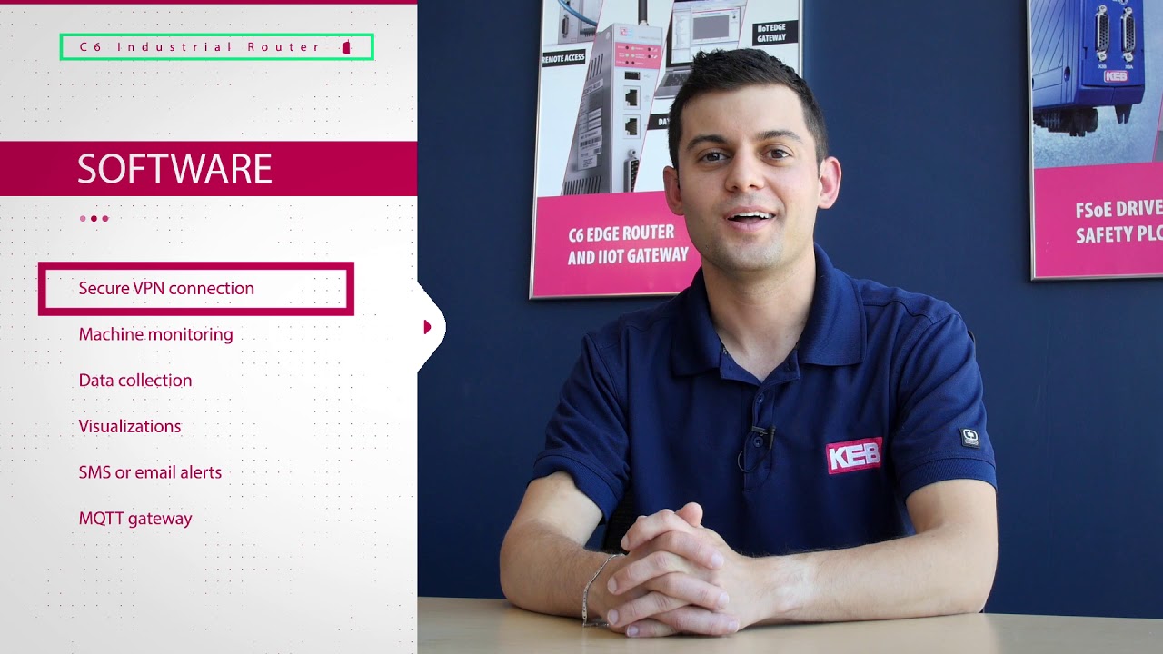 Secure Remote Access with KEB's C6 Industrial VPN Router - YouTube