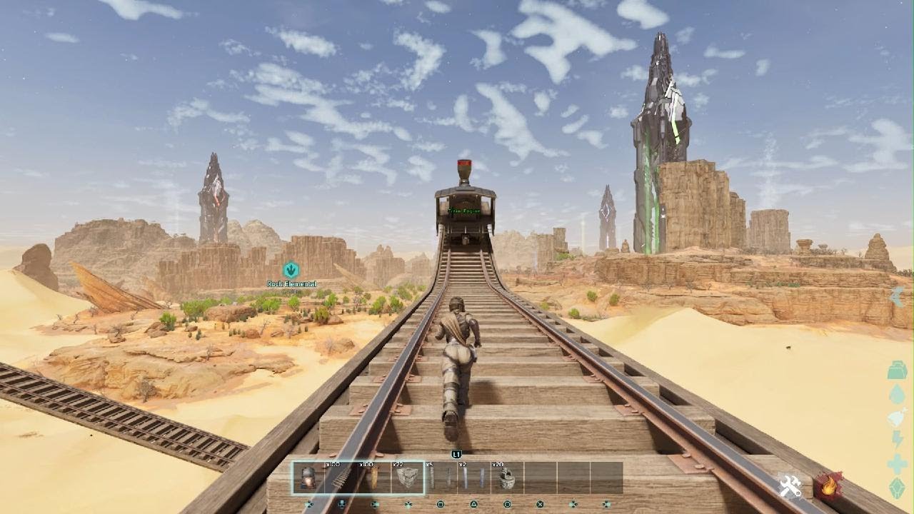 ARK Survival run away train. - YouTube