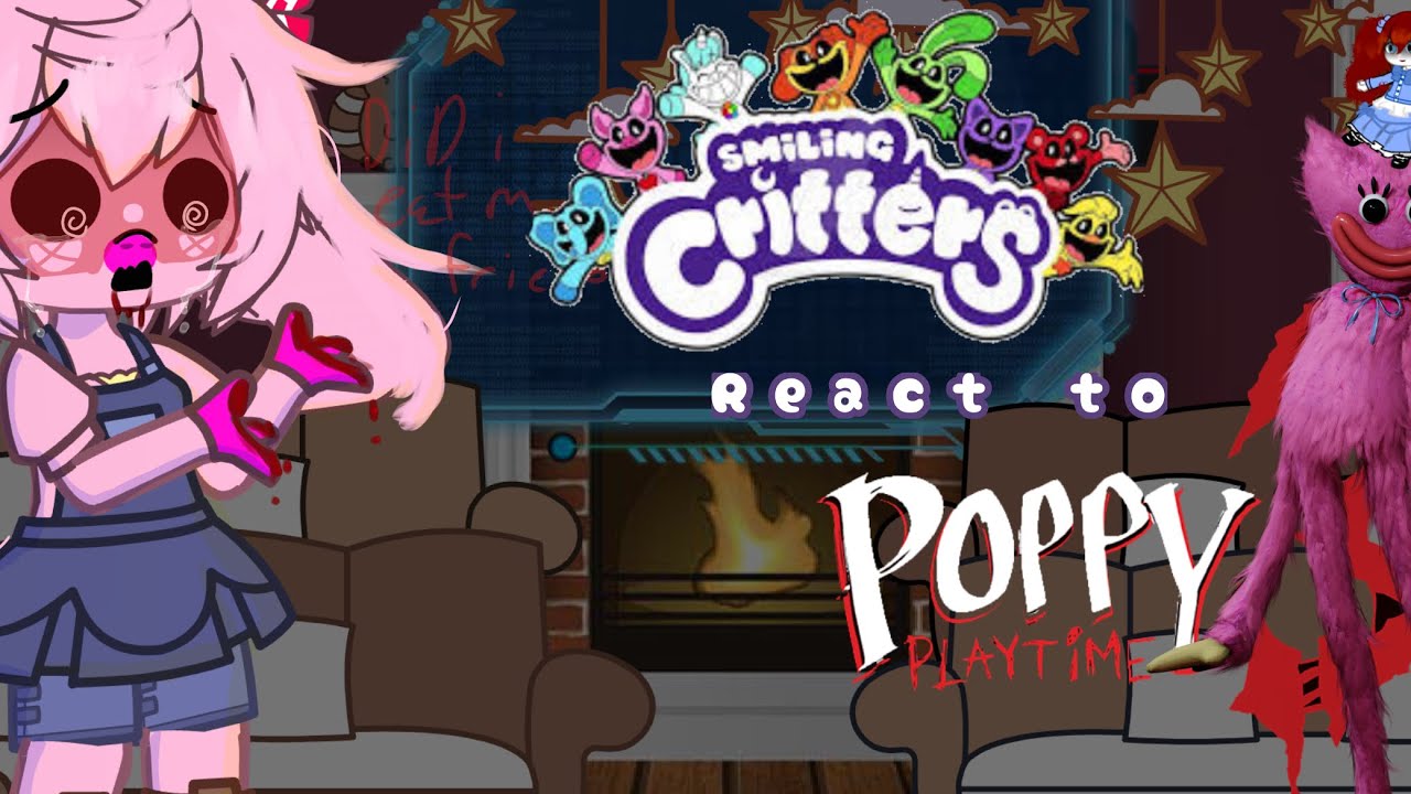 Smiling critters react to poppy playtime 3(part 2!) - YouTube