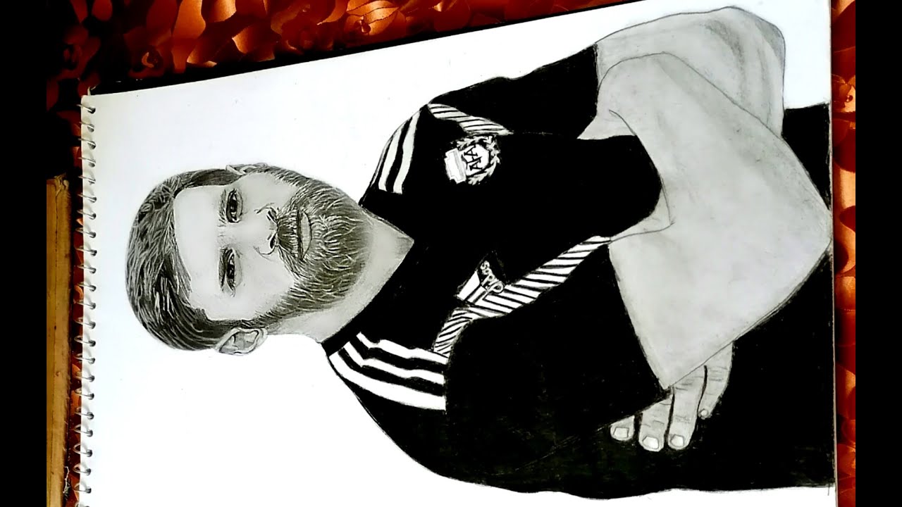 How to draw messi | lionel messi sketch | football craze - YouTube