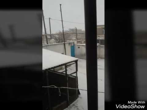 Axır ki qar yağdı