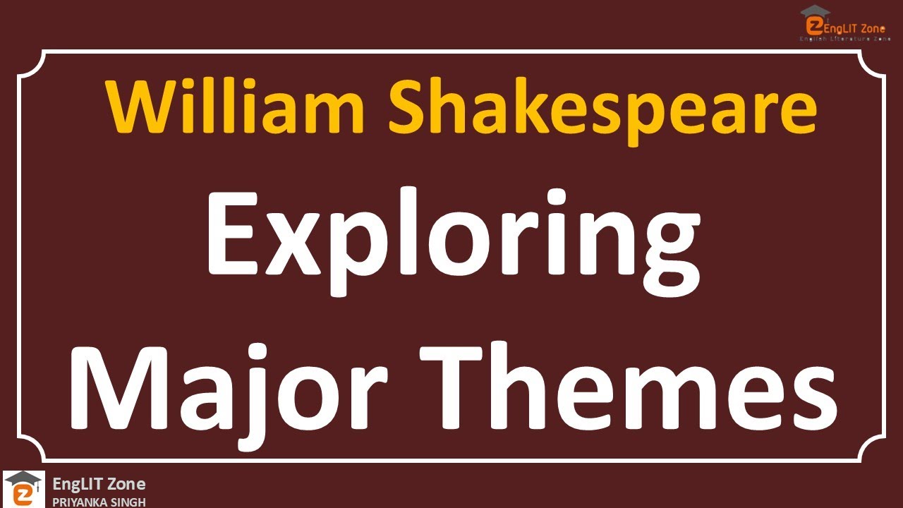 UP TGT ENGLISH 2025 || WILLIAM SHAKESPEARE MAJOR THEMES || WILLIAM ...