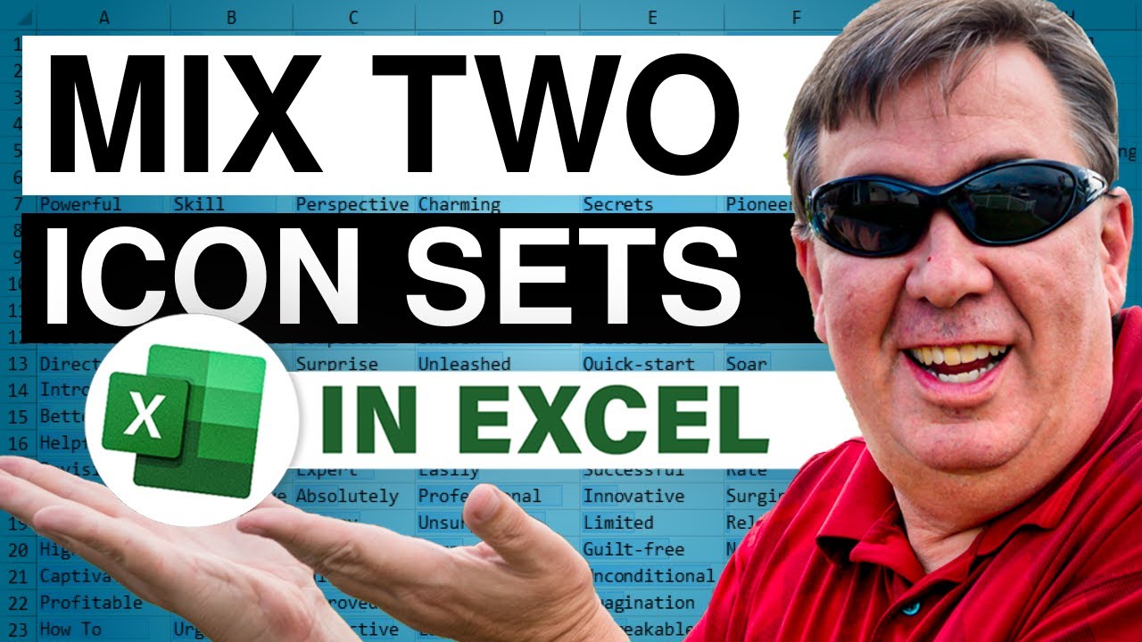 Excel - Mix 2 Icon Sets: Episode 1377 - YouTube