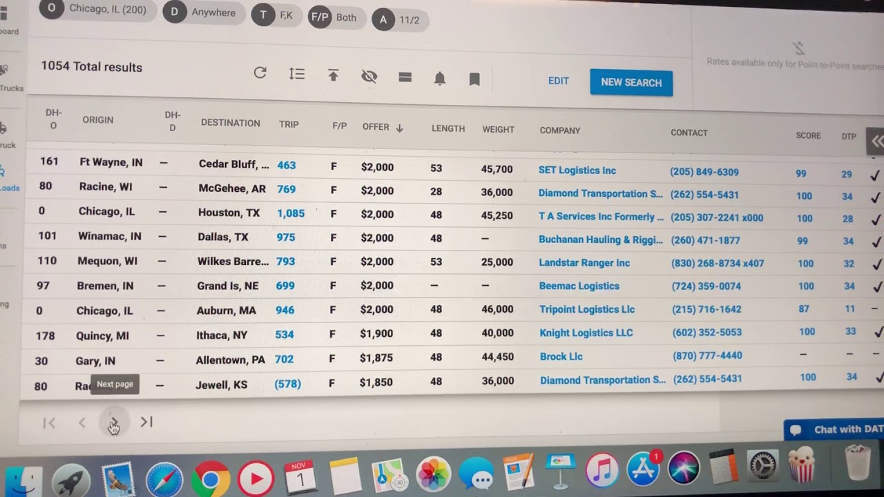 11/02/18 Week In Freight! FlatBed Rates. DAT Board Promo - YouTube